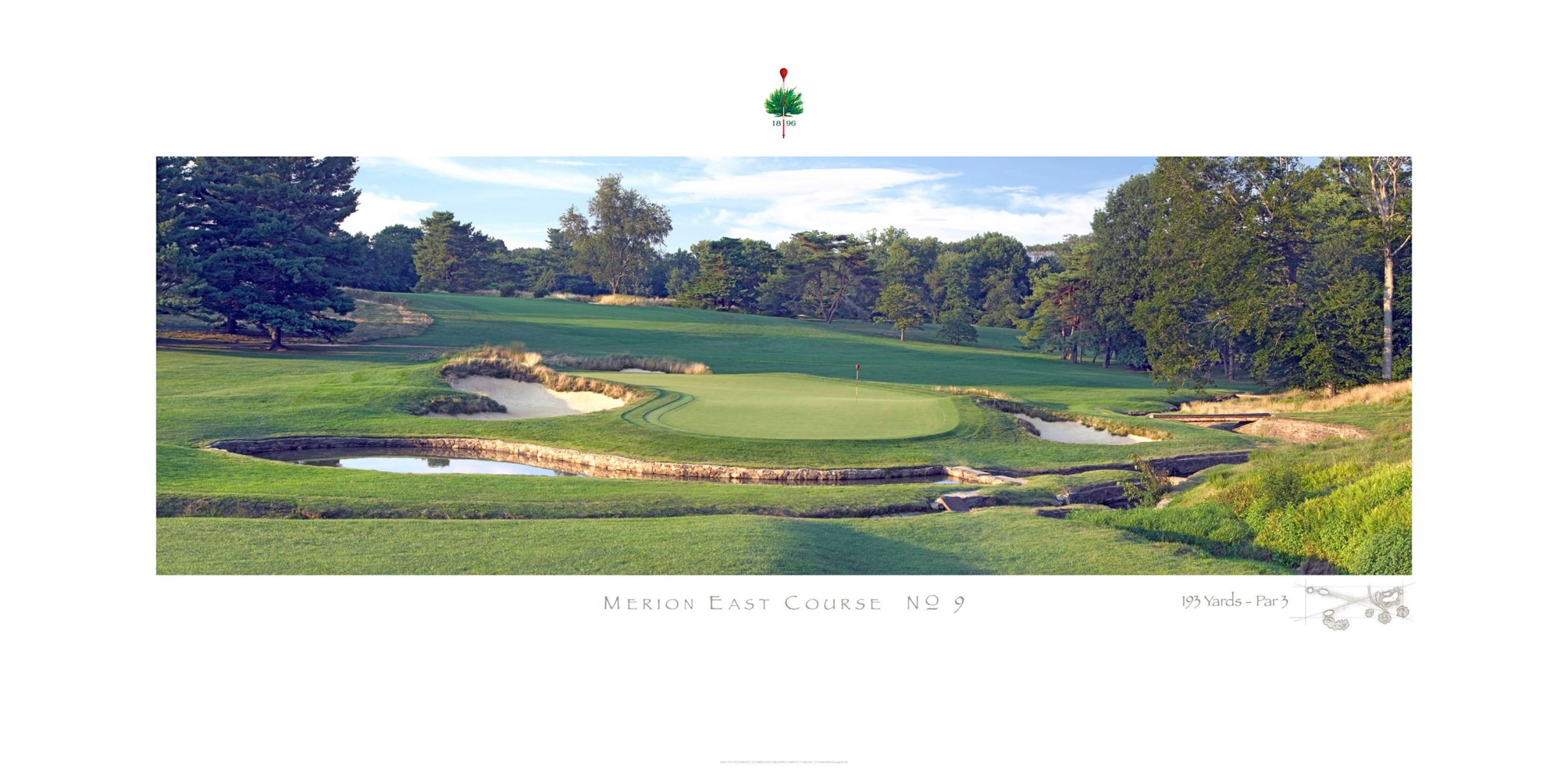 Merion East Course No. 9 | Stonehouse Golf