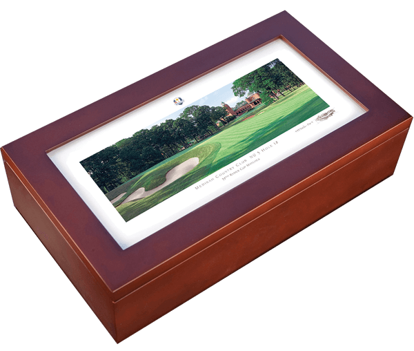 Mahogany Desk Caddie - Humidor - Stonehouse Golf